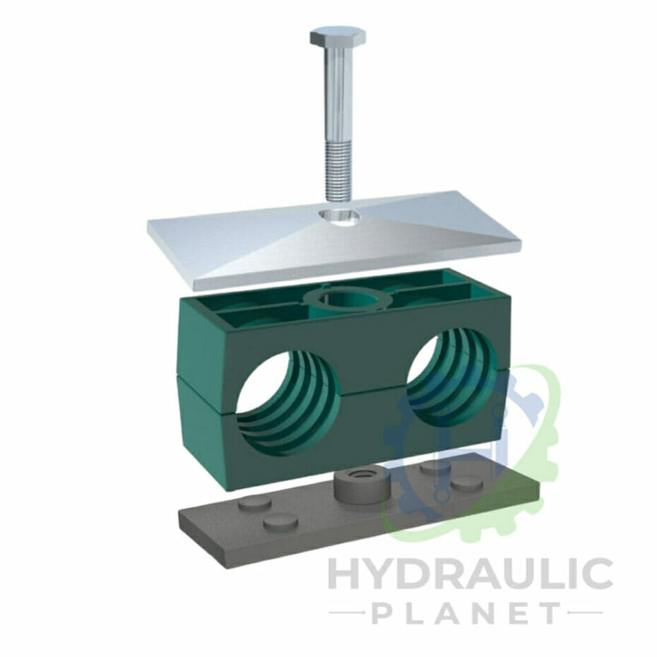 HEAVY DUTY HOSE CLAMP – TWIN BLOCK – Hydraulic Planet